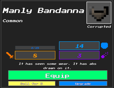Manly Bandana | Undertale Dungeons Go Beyond Wiki | Fandom
