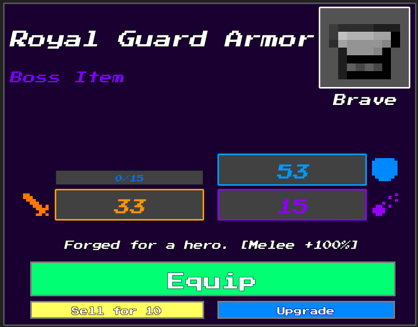 Royal Guard Armor | Undertale Dungeons Go Beyond Wiki | Fandom