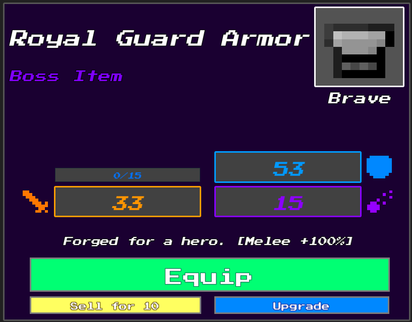 Royal Guard Armor | Undertale Dungeons Go Beyond Wiki | Fandom