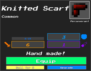 Knitted Scarf | Undertale Dungeons Go Beyond Wiki | Fandom