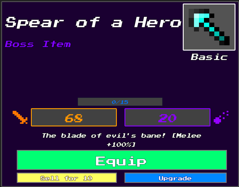 Spear of a Hero | Undertale Dungeons Go Beyond Wiki | Fandom