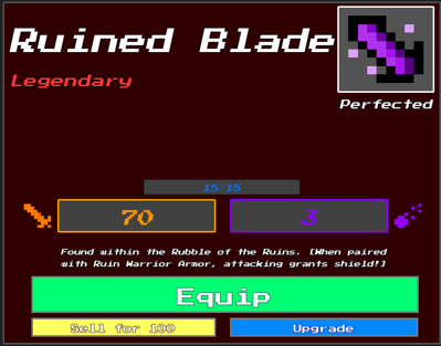Ruined Blade | Undertale Dungeons Go Beyond Wiki | Fandom