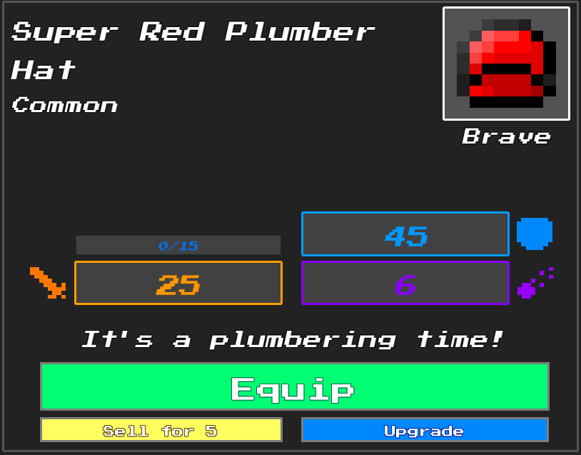 Super Red Plummer Hat | Undertale Dungeons Go Beyond Wiki | Fandom