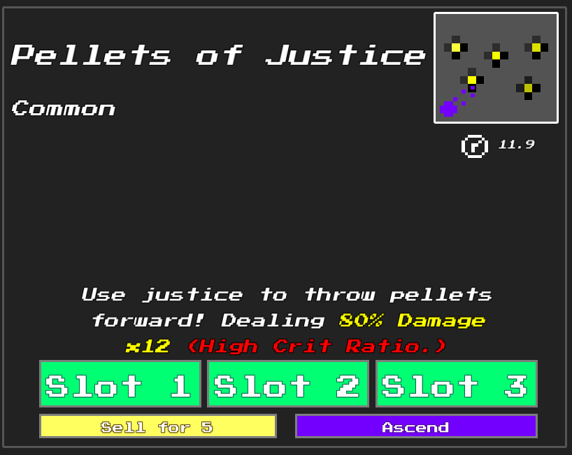 Pellets of Justice | Undertale Dungeons Go Beyond Wiki | Fandom