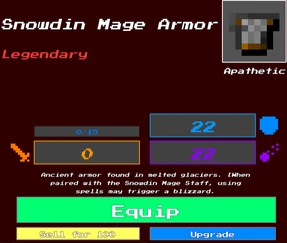 Snowdin Mage Armor | Undertale Dungeons Go Beyond Wiki | Fandom