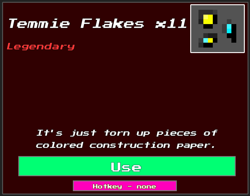 Temmie Flakes | Undertale Dungeons Go Beyond Wiki | Fandom