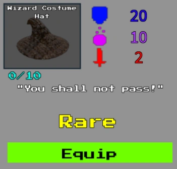 Wizard Costume Hat | Undertale Dungeons Wiki | Fandom