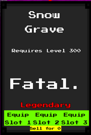 Snowgrave | Undertale Dungeons Wiki | Fandom