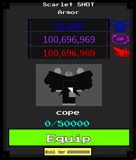 Scarlet SHOT Armor | Undertale Dungeons Wiki | Fandom