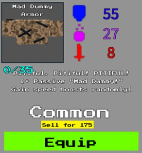 Mad Dummy Armor | Undertale Dungeons Wiki | Fandom