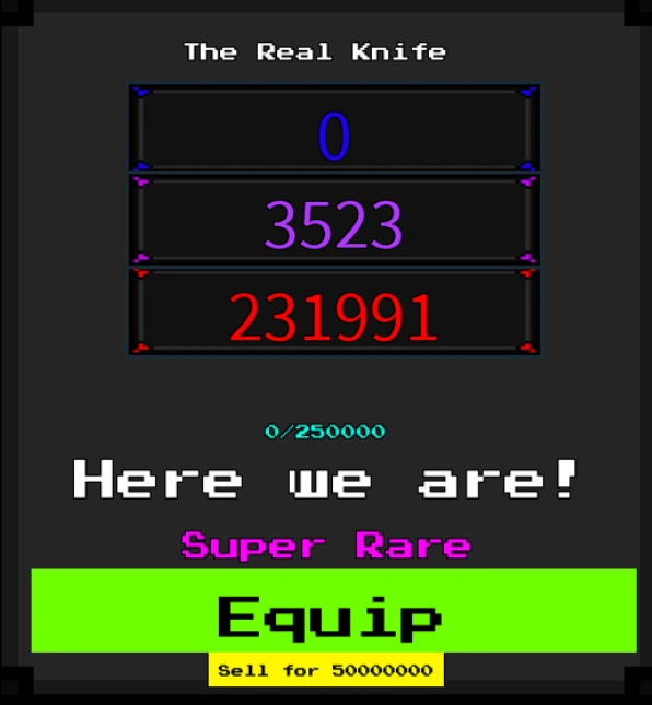 The Real Knife | Undertale Dungeons Wiki | Fandom
