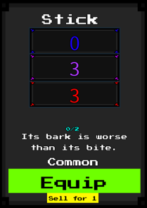 Stick | Undertale Dungeons Wiki | Fandom