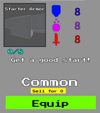 Starter Armor | Undertale Dungeons Wiki | Fandom