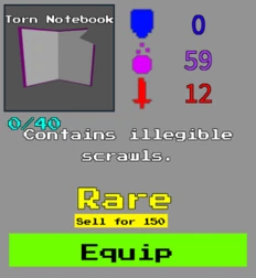 Torn Notebook | Undertale Dungeons Wiki | Fandom