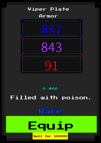 Viper Plate Armor | Undertale Dungeons Wiki | Fandom