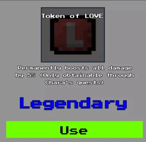 Token of L.O.V.E | Undertale Dungeons Wiki | Fandom
