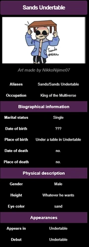 Sands Undertable | Undertale AUs Wiki | Fandom