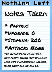 Torn Notebook | Undertale: Last Corridor Wiki | Fandom