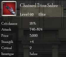 Chained Titan Sabre | Esgrima 2 Wiki | Fandom