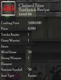 Chained Titan Toothpick | Esgrima 2 Wiki | Fandom