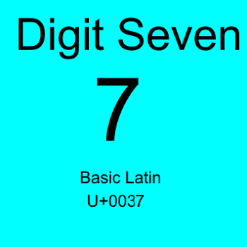 Digit Seven | Unicode Characters Wiki | Fandom