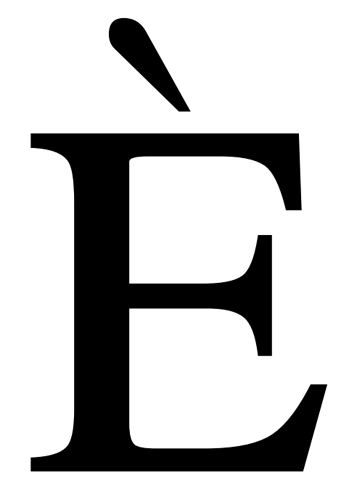 Cyrillic Capital Letter Ie with Grave | Unicode Characters Wiki | Fandom