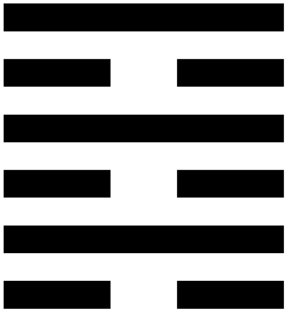 Hexagram for Before Completion | Unicode Characters Wiki | Fandom