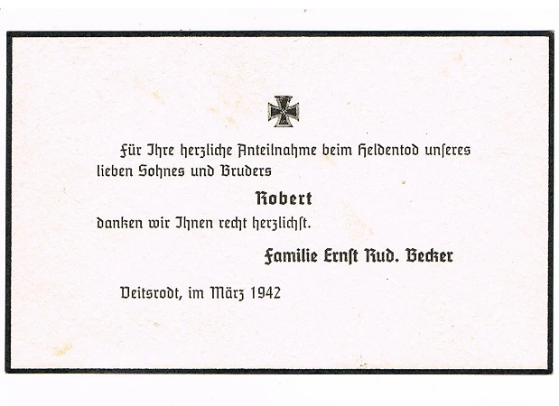 Robert Becker | Guerra Mundial 1914-1945 | Fandom