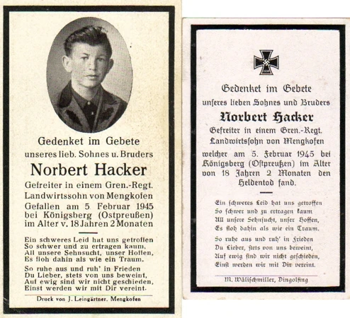 Norbert Hacker | Guerra Mundial 1914-1945 | Fandom