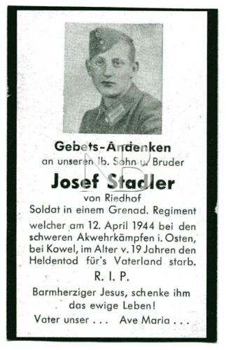Josef Stadler | Guerra Mundial 1914-1945 | Fandom