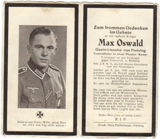 Max Oswald | Guerra Mundial 1914-1945 | Fandom