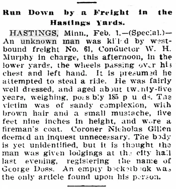 George Doss | Unidentified Wiki | Fandom