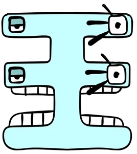 Ee (Character) | Unifon Alphabet Lore Wiki | Fandom