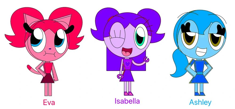 Eva, Isabella, Ashley | Unikitty Fanon Wiki | Fandom