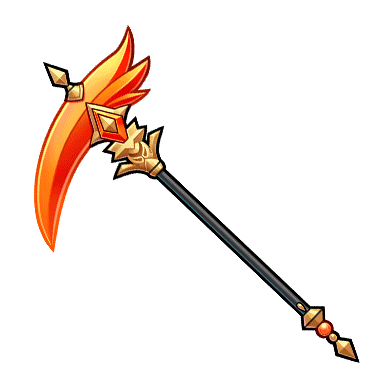 Glimmering Fire Crystal Scythe (Gear) | Unison League Wiki | Fandom