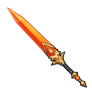 Glimmering Fire Crystal Sword (Gear) | Unison League Wiki | Fandom