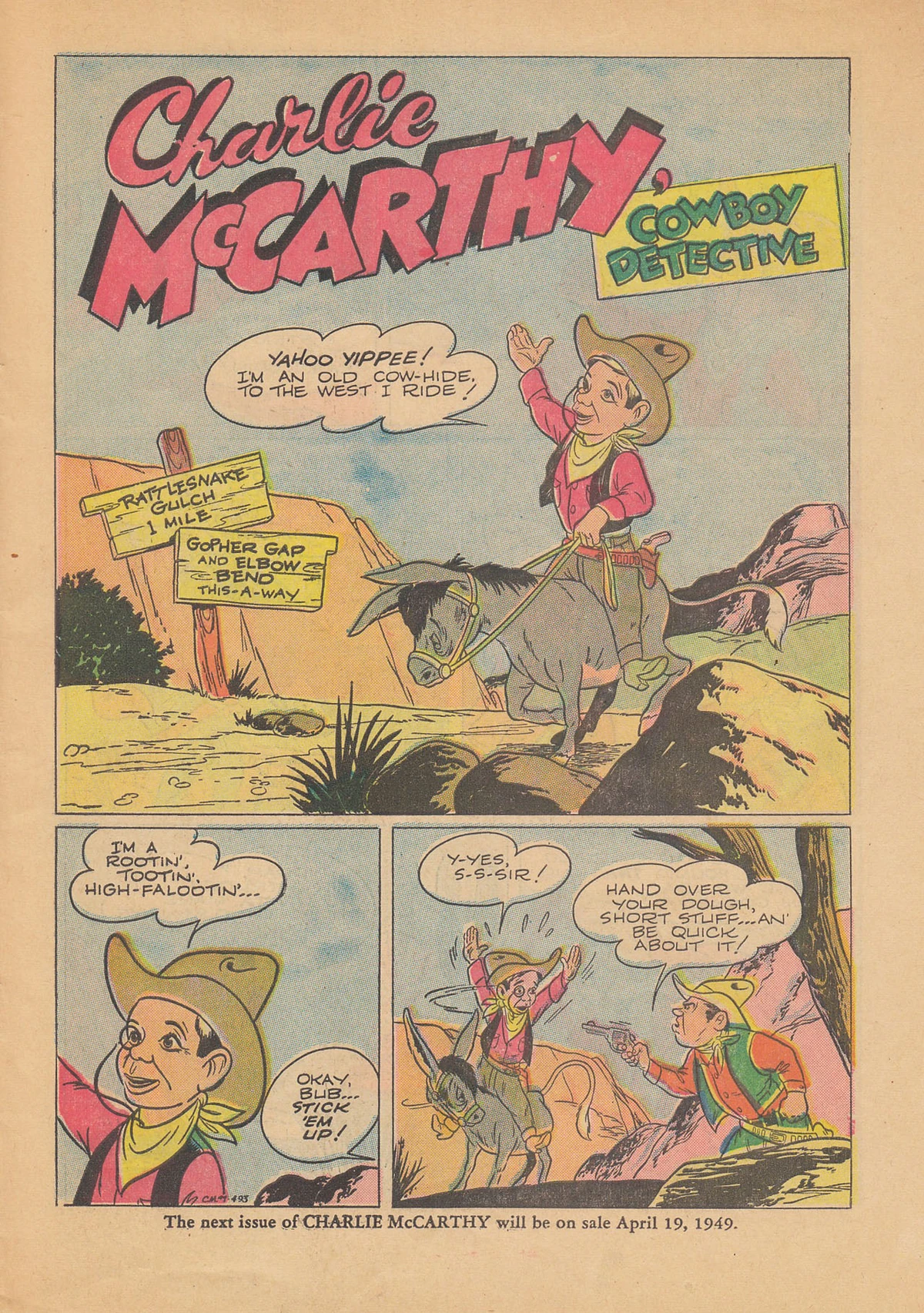 Charlie McCarthy, cowboy-détective | Wiki Universduck | Fandom