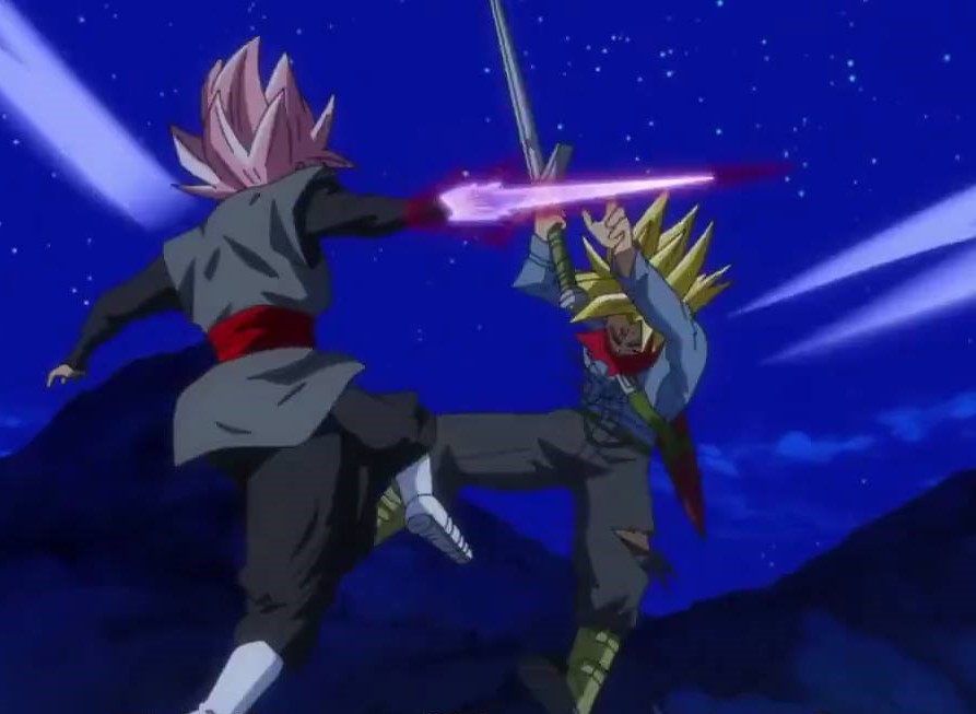 Future Trunks (Super Saiyan Anger/Super Saiyan) vs. Goku Black (Super ...
