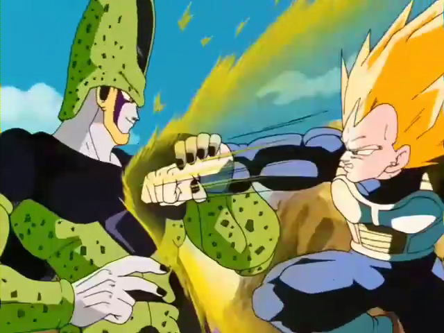 Super Vegeta Vs Perfect Cell