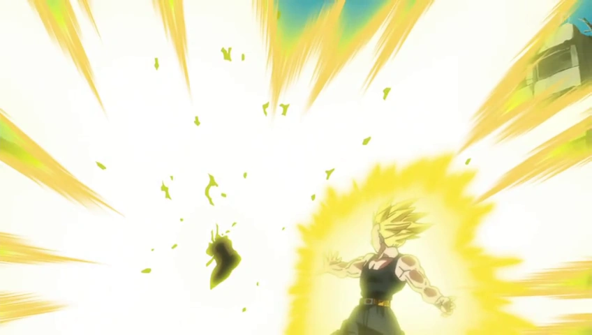 Future Trunks (Super Saiyan) vs. Future Android 17 and Future Android ...