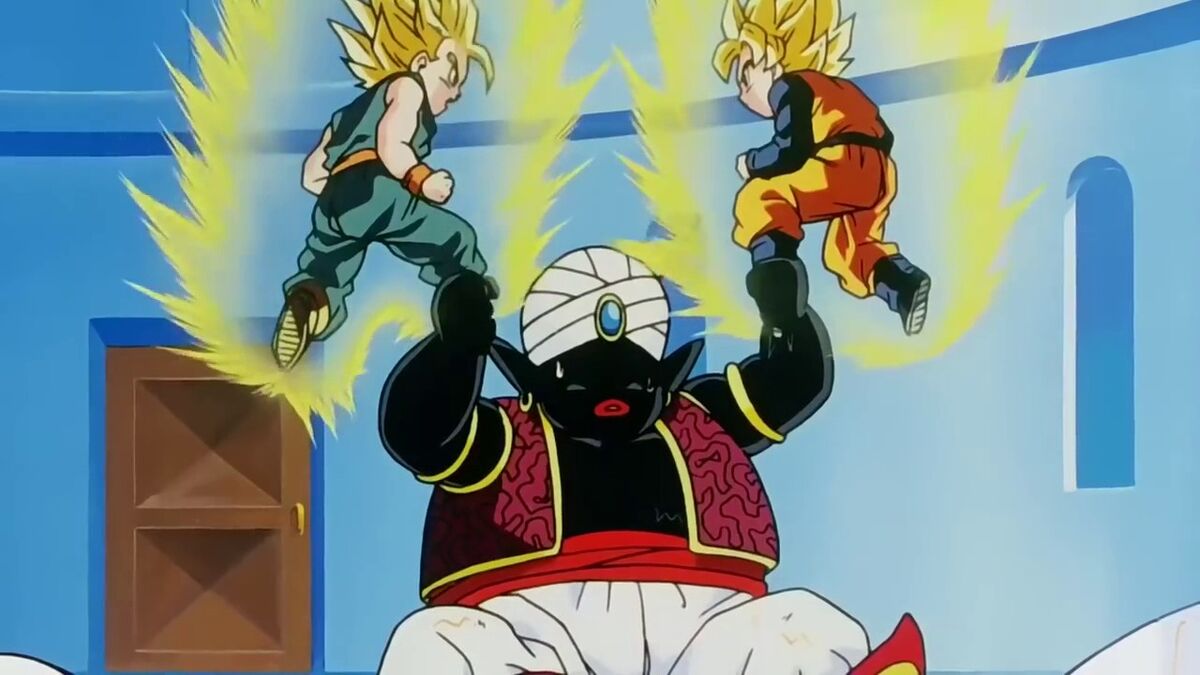Mr. Popo vs. Trunks (Super Saiyan) and Goten (Super Saiyan) | Universal ...