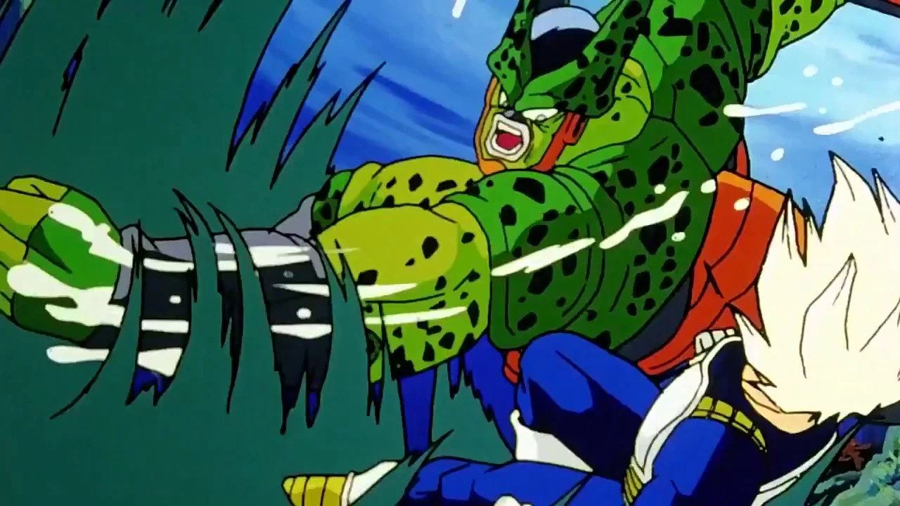 Super Vegeta Vs Perfect Cell
