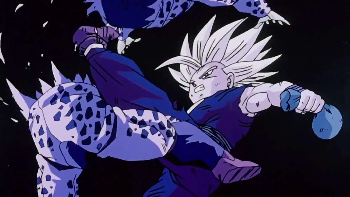 Gohan (Super Saiyan 2) vs. 7 Cell Jrs. | Universal Dragon Ball Wiki ...