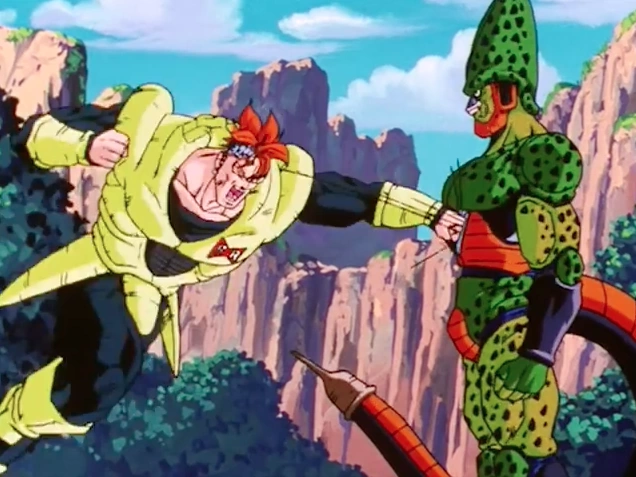 Android 16 vs. Cell (Semi-Perfect Form) | Universal Dragon Ball Wiki ...