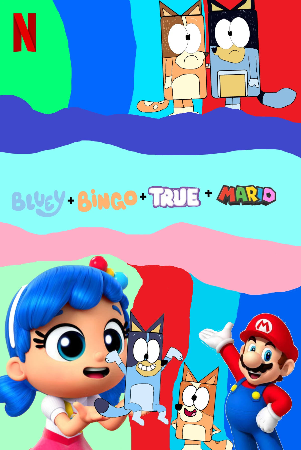 Bluey + Bingo + True + Mario | Fanon Kingdom Wiki | Fandom