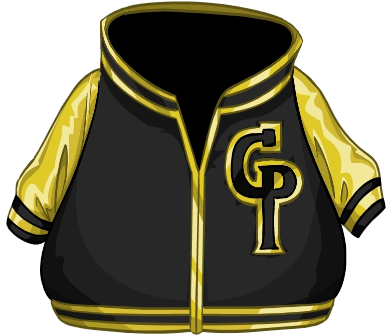 Abrigo deportivo negro y dorado | Universal Penguin Newlands Wiki | Fandom