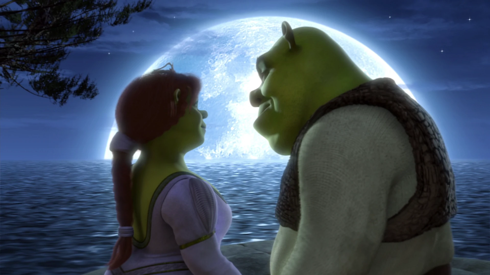 Shrek And Fiona Kissing
