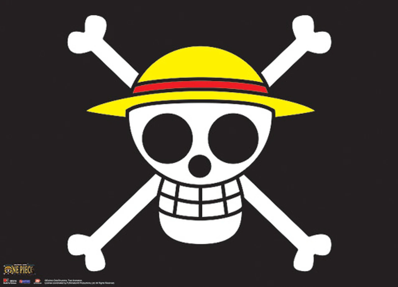 Straw Hat Pirates Logo Black And White