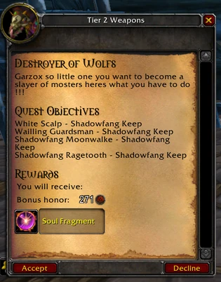 Destroyer of Wolfs | Unlimited-WoW Wiki | Fandom