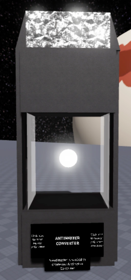 Antimatter Converter | Unnamed Space Experience (ROBLOX) Wiki | Fandom